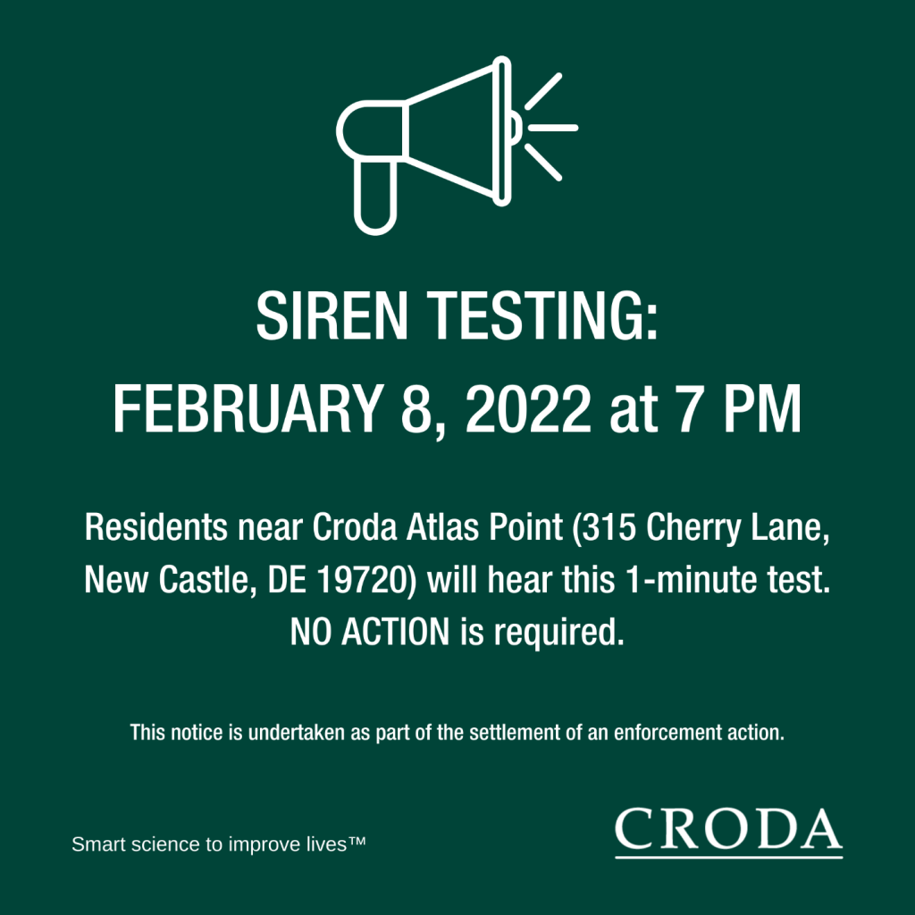 Croda Siren Test on Tuesday, February 8, at 7:00 p.m. - City of New ...
